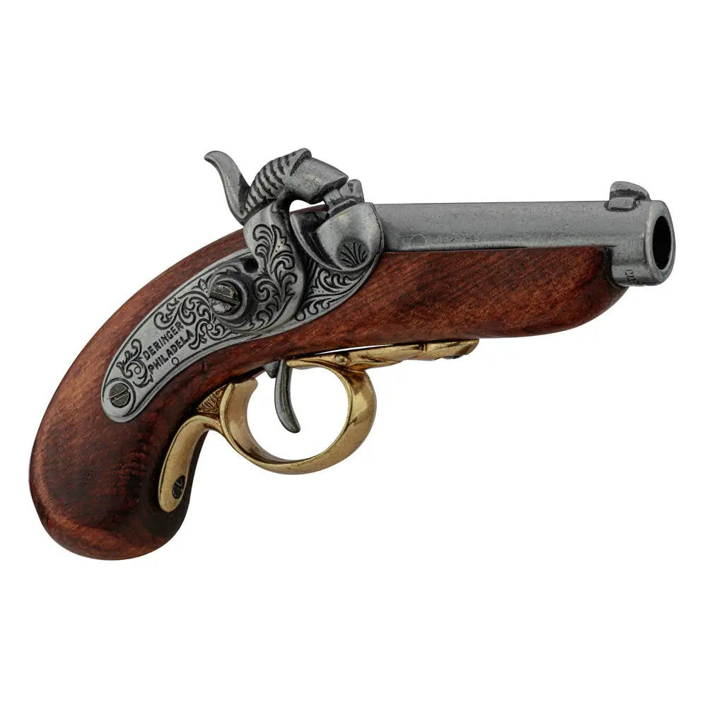 Deringer Philadelphia 1850 Replika – Lommepistol i Metall og Tre ...